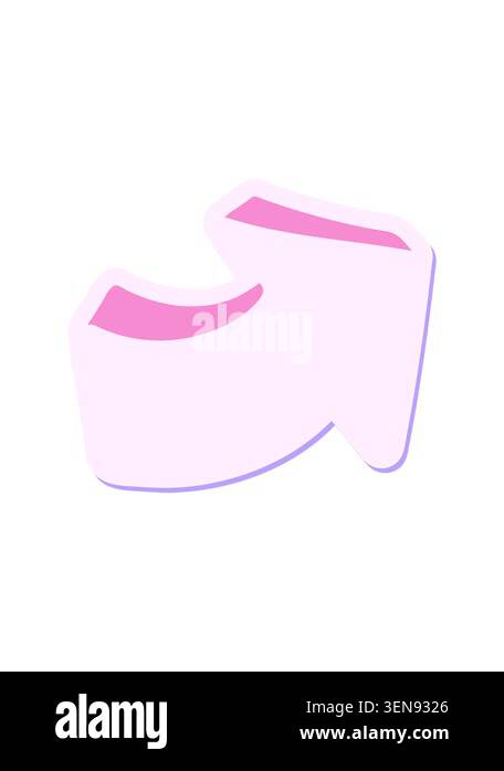 bobbing motion animation of cartoon pointing arrow sticker Stock Video ...