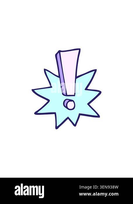 starburst effect animation of hand drawn doodle style cartoon ...