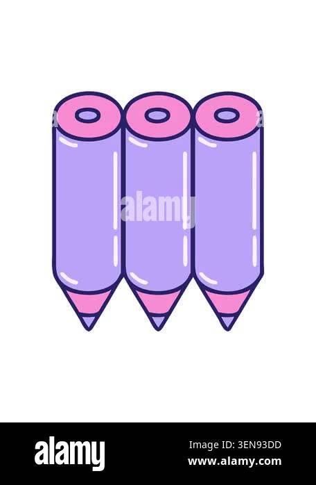 spinning motion animation of coloring pencils Stock Video Footage - Alamy