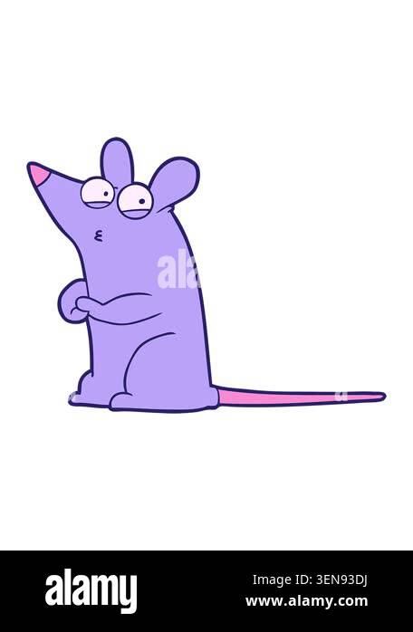 shine light effect animation of cartoon suspicious mouse Stock Video ...