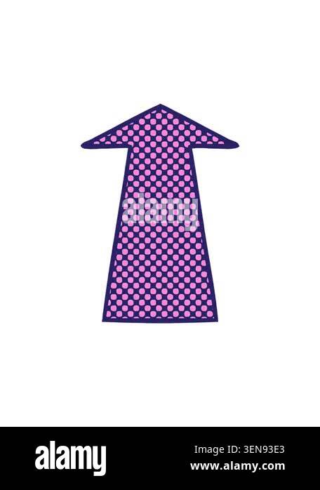 popping motion animation of cartoon arrow design Stock Video Footage ...