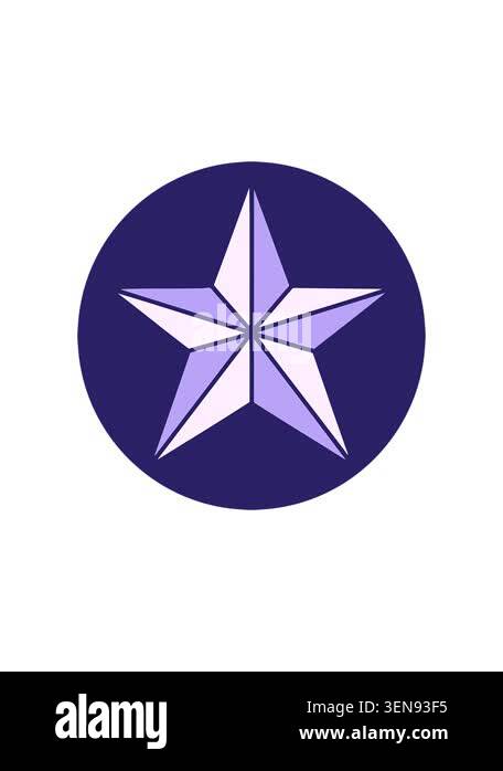 splitting effect animation of tattoo star graphic Stock Video Footage ...
