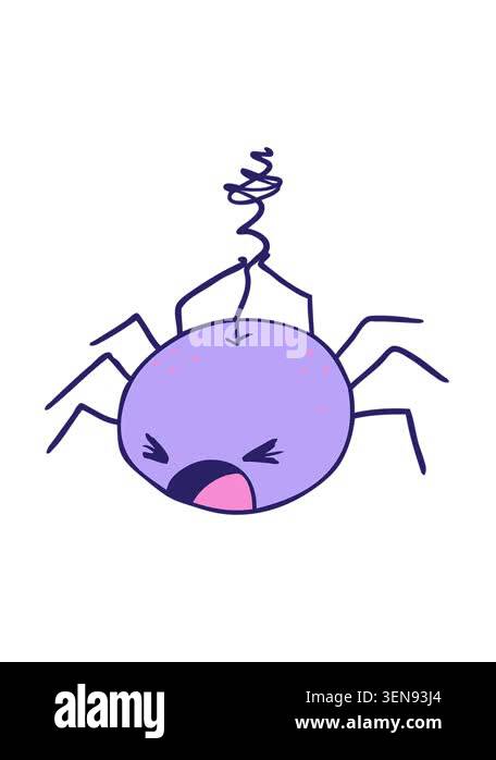 vibrating motion animation of halloween spider Stock Video Footage - Alamy