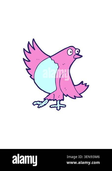 flashy sales animation of cartoon dancing robin Stock Video Footage - Alamy