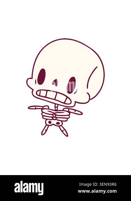 spinning motion animation of cartoon illustration kawaii cute dead ...
