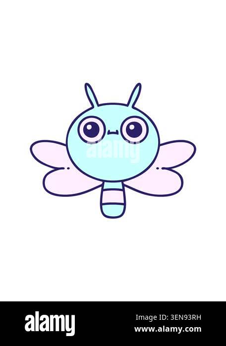 popping motion animation of cartoon of a cute bug Stock Video Footage ...