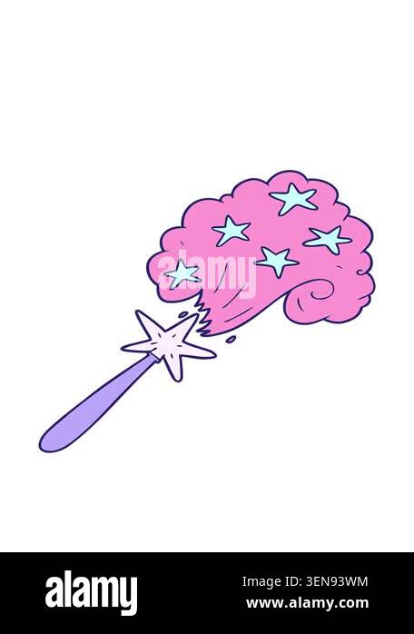 bobbing motion animation of cartoon magic wand Stock Video Footage - Alamy