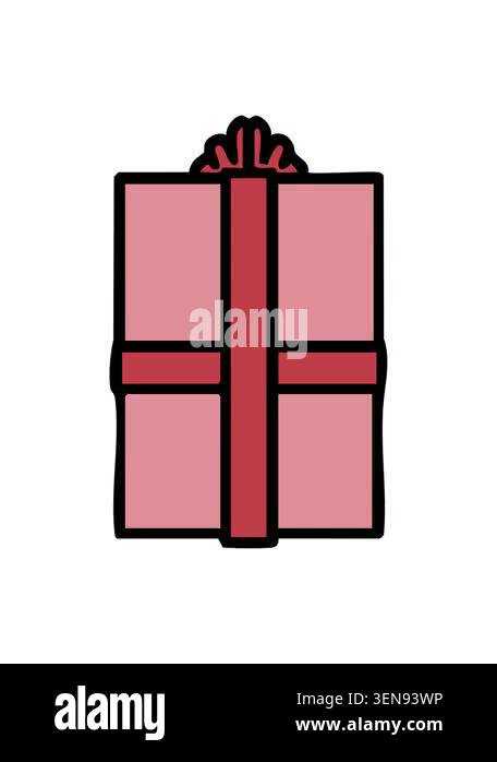 pixelize effect animation of carefully wrapped japanese omiyage gift ...