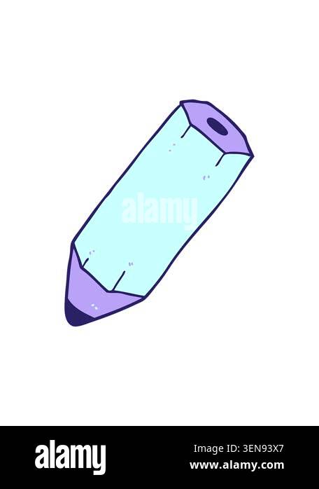 jiggle and pause animation of cartoon pencil doodle Stock Video Footage ...