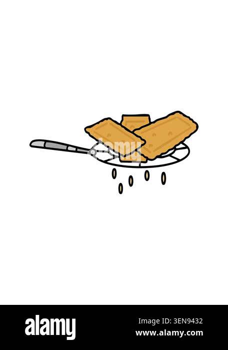 popping motion animation of some deep fried brazilian pastels Stock ...