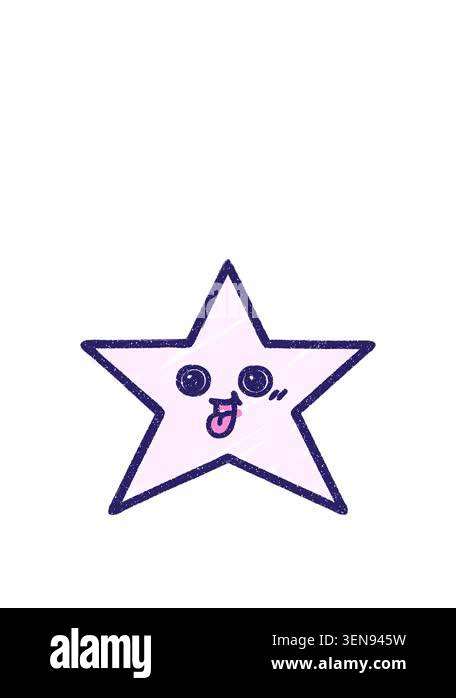 stretching up animation of a Star Chalk Drawing Stock Video Footage - Alamy