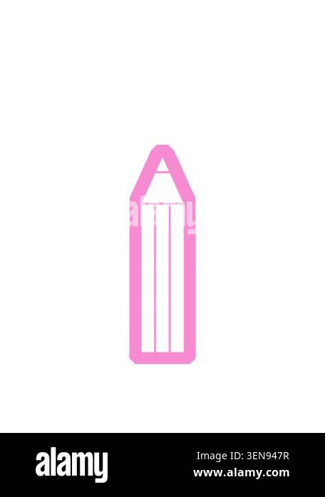 jumping motion animation of vector illustration of a pencil icon Stock ...