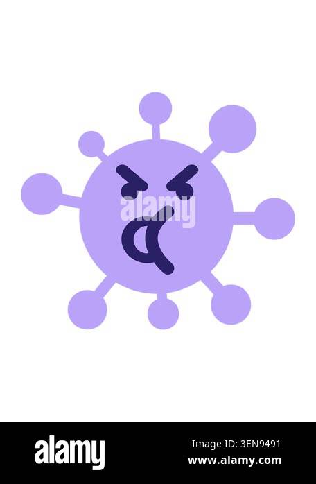 bob and pause animation of annoyed talking virus Stock Video Footage ...