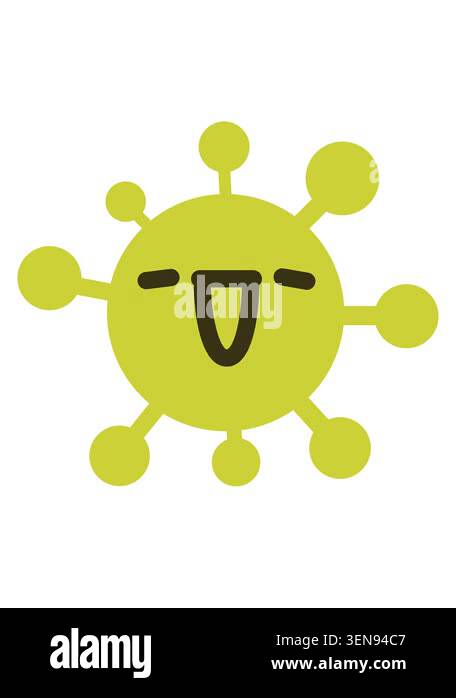 changing color animation of very happy virus Stock Video Footage - Alamy