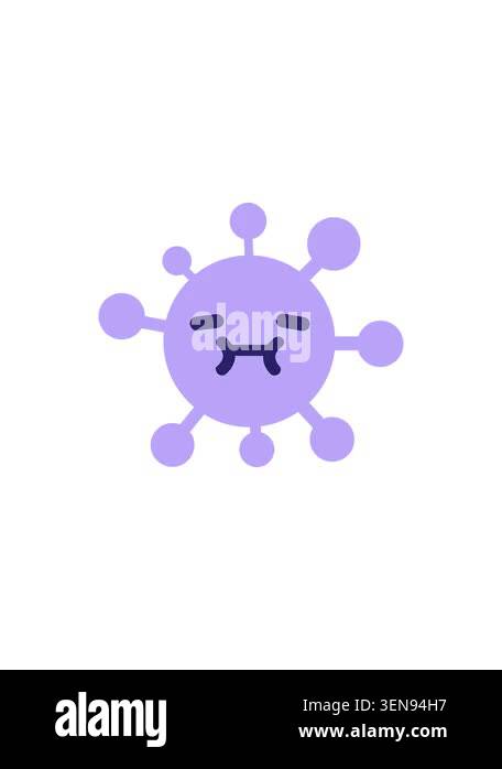flashy sales animation of tired virus design Stock Video Footage - Alamy