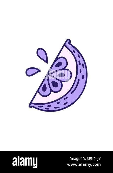flashy sales animation of iconic tattoo style image of a slice of lemon ...