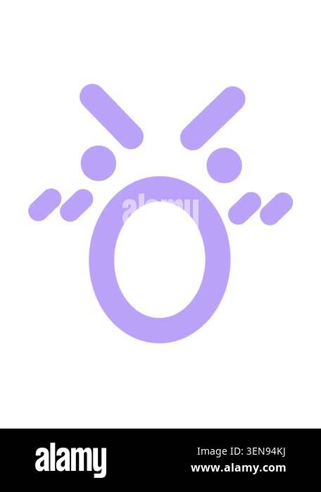 vibrating motion animation of angry face Stock Video Footage - Alamy