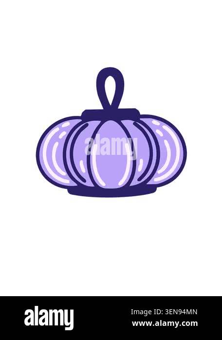 rise and float animation of japanese style paper lantern hanging Stock ...