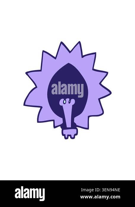 bob and pause animation of cartoon light bulb Stock Video Footage - Alamy