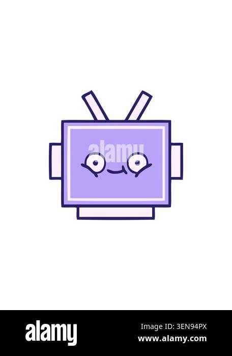 sales flash animation of cartoon of a robot head Stock Video Footage ...