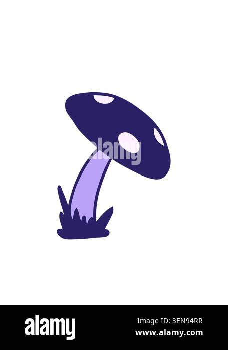blinking radial lines animation of cartoon doodle of a toad stool Stock ...