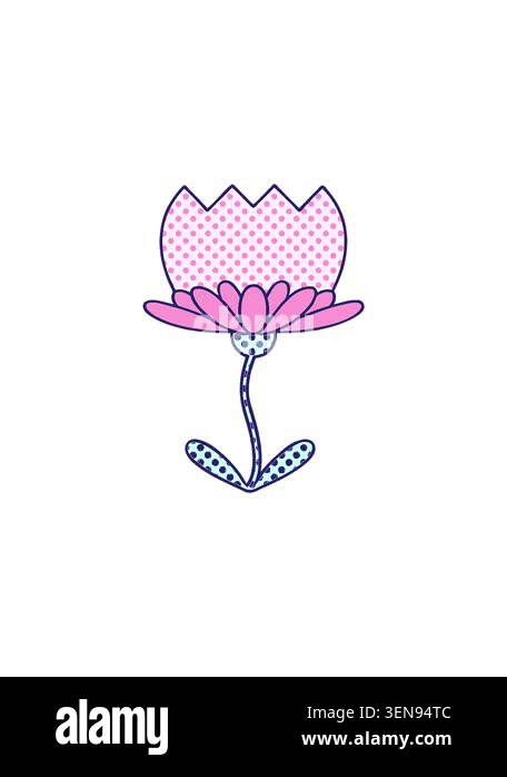 sales flash animation of comic book cartoon of a flower Stock Video ...