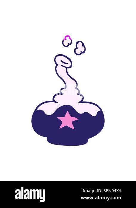 power up animation of hand drawn doodle style cartoon potion Stock ...
