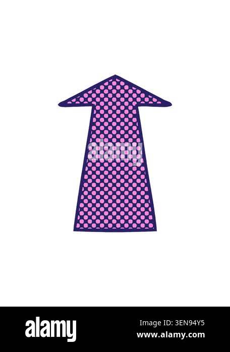 attention grabbing animation of cartoon arrow design Stock Video ...