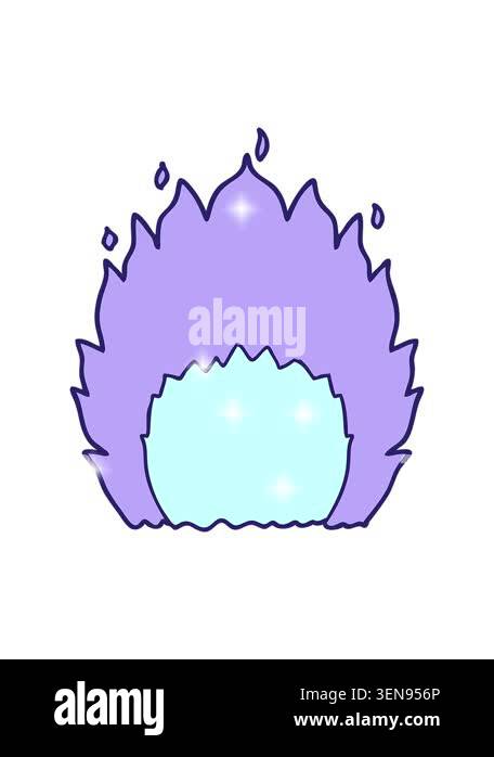 glitter effect animation of cartoon fire Stock Video Footage - Alamy