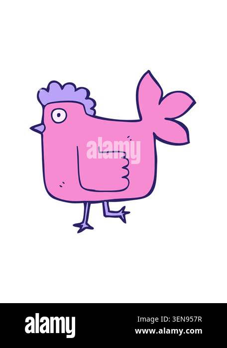 jiggle motion animation of cute cartoon chicken Stock Video Footage - Alamy