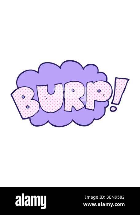 shivering motion animation of freehand drawn cartoon burp Stock Video ...