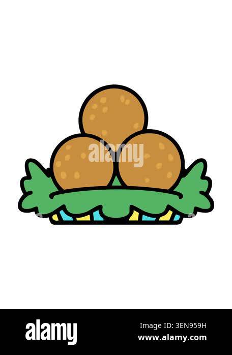 power up animation of traditional stack of brazilian fried bolinho ...