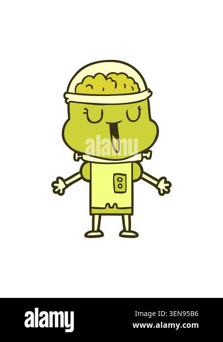 changing color animation of happy robot cartoon Stock Video Footage - Alamy