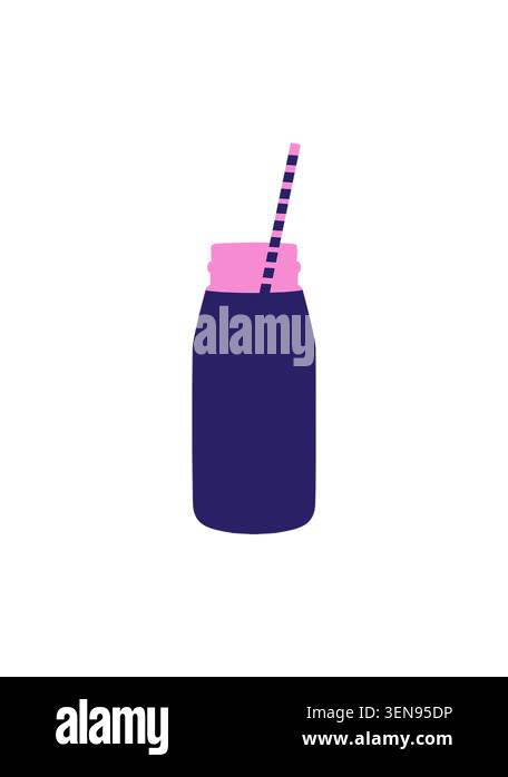 spinning motion animation of smoothie cartoon Stock Video Footage - Alamy
