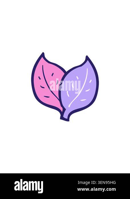 sales flash animation of leaf drawing cartoon Stock Video Footage - Alamy