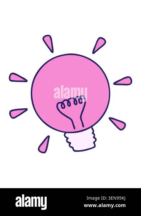 shivering motion animation of cartoon of an electric light bulb Stock ...