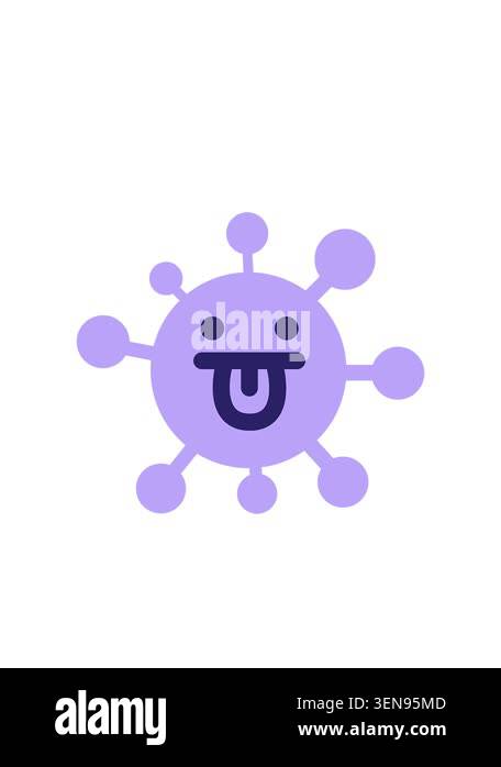 blinking radial lines animation of simple confused virus Stock Video ...