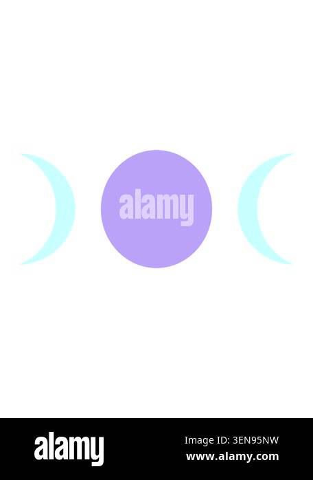 bobbing motion animation of moon phase symbol Stock Video Footage - Alamy