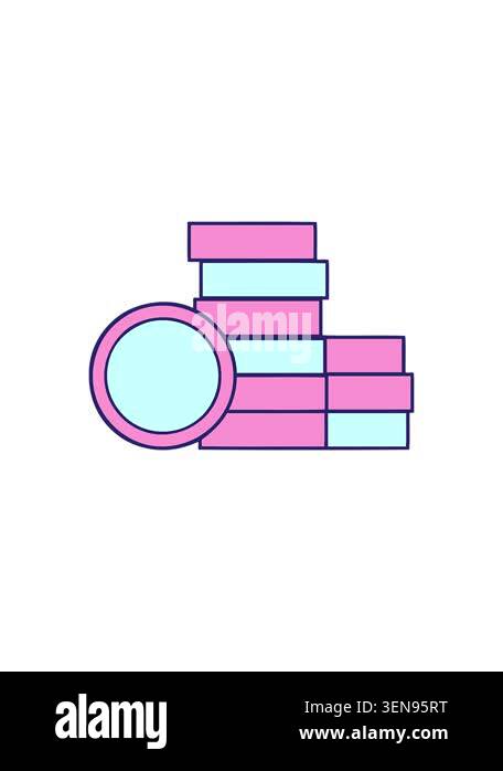 sales flash animation of cute cartoon of a coins Stock Video Footage ...