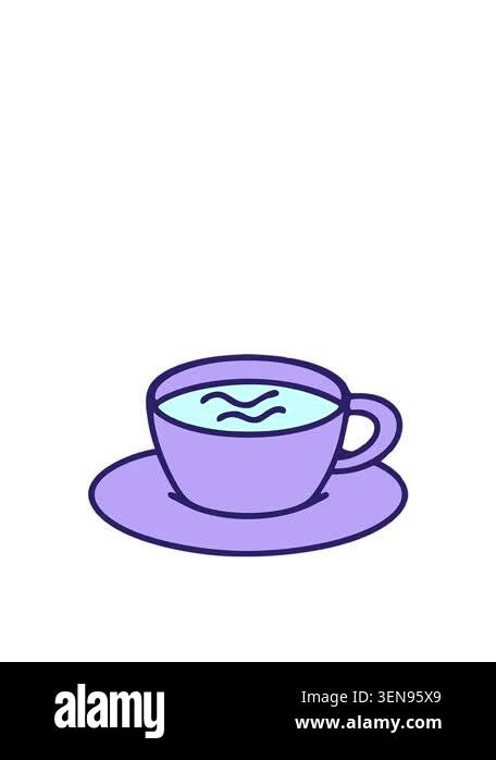 jumping motion animation of drawing of cup of traditional brazilian ...