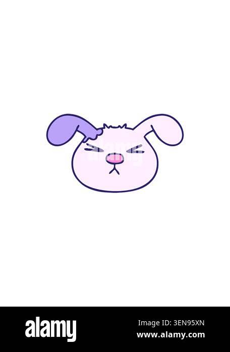 sales flash animation of hand drawn quirky cartoon dog face Stock Video ...
