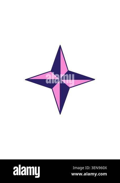 flashy sales animation of tattoo style image of a star symbol Stock ...