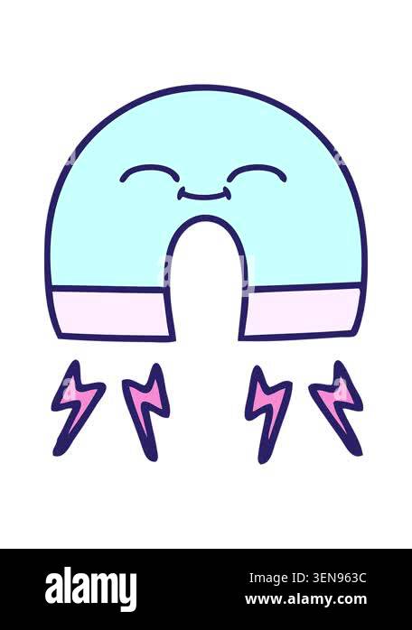 shaking motion animation of cute cartoon of magnet Stock Video Footage ...