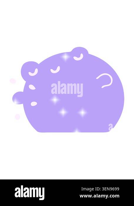 glitter effect animation of a funny cartoon of a frog Stock Video ...