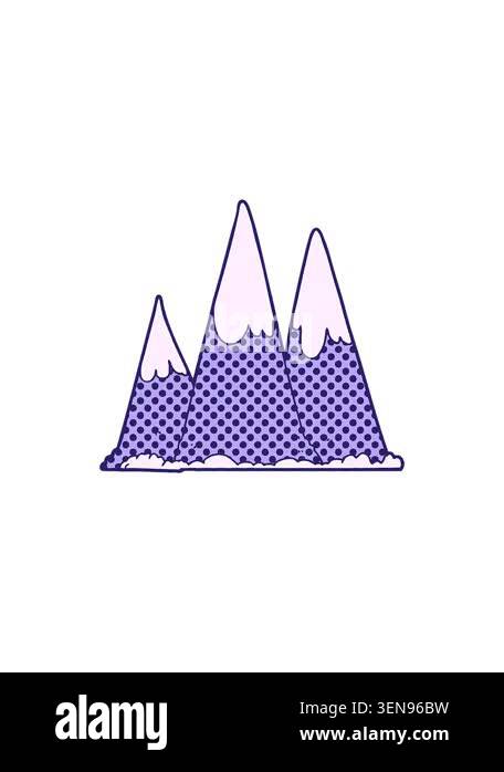 sales flash animation of some mountains Stock Video Footage - Alamy