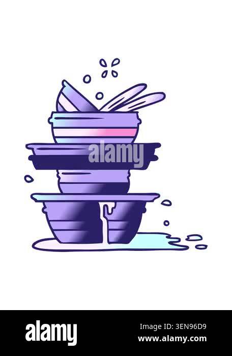 pixelize effect animation of hand drawn gradient cartoon doodle of a ...