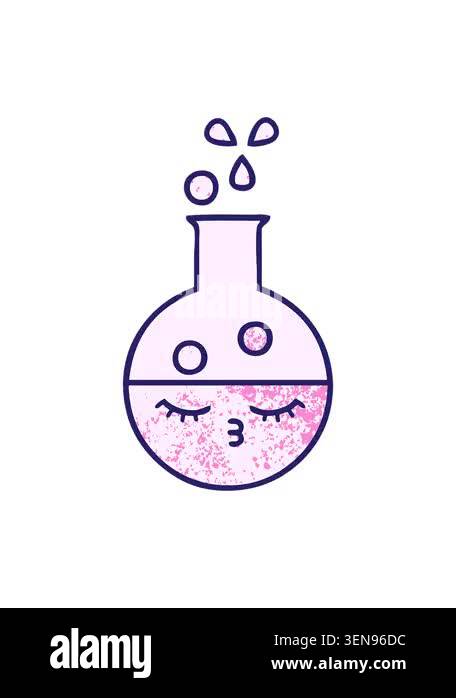 pixelize effect animation of retro grunge texture cartoon of a test ...