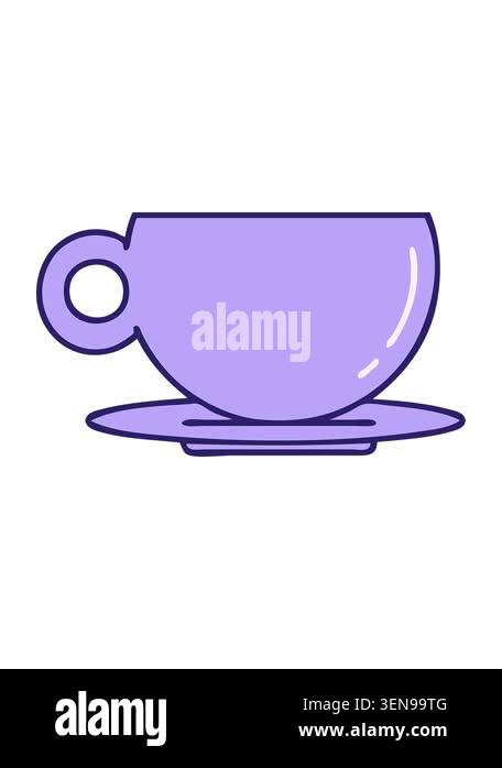 shaking motion animation of a coffee or tea cup Stock Video Footage - Alamy