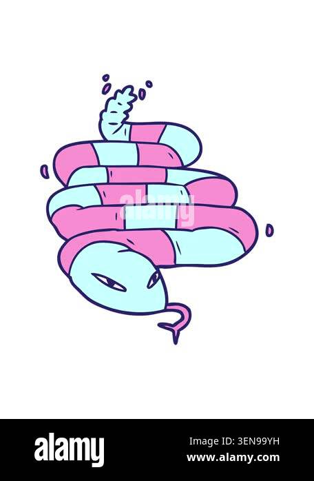 shaking motion animation of cartoon poisonous snake Stock Video Footage ...