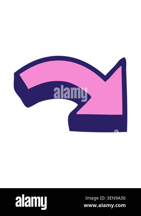 power up animation of cute cartoon of arrow Stock Video Footage - Alamy